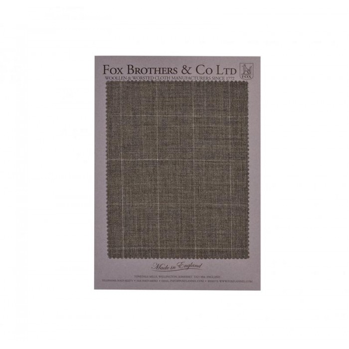 MELANGE MID GREY SUBTLE WINDOWPANE