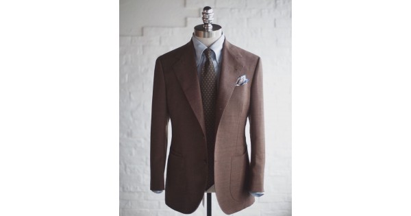 Melange Dark Walnut Plain Weave by the Gaudery